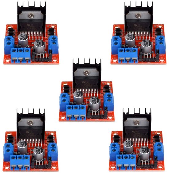 L298N Motor Driver Module - Dual H-Bridge voor Smart Car | bol