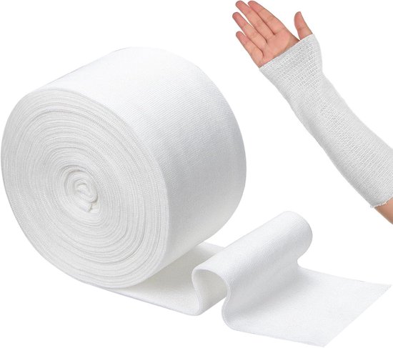 Bandage tubulaire élastique de contention - 10 cm x 5 m - Rouleau de ...