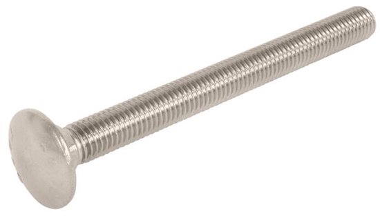 Slotbout M8 x 120mm - RVS - DIN 603 (25 stuks) | bol