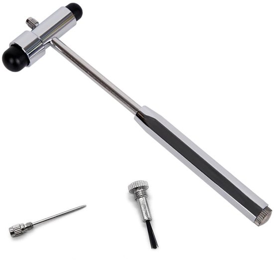 Allecto Plus - Neurologische reflexhamer met borstel en dubbele plastic ...