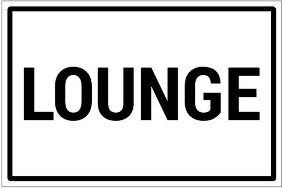 Lounge sticker - 45 x 30 cm | bol