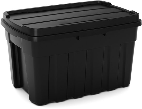 Keter Tuff Box 140L - Waterdichte opbergbox met deksel - Zwart | bol