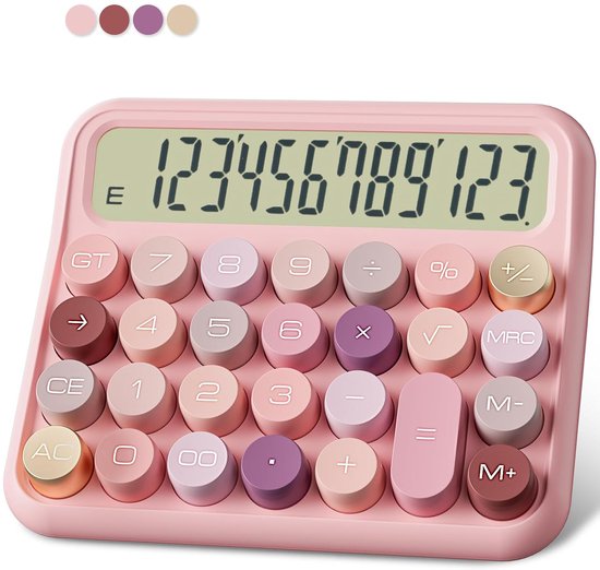 Rekenmachine - Mechanische rekenmachine - Extra groot 5 inch LCD-scherm ...
