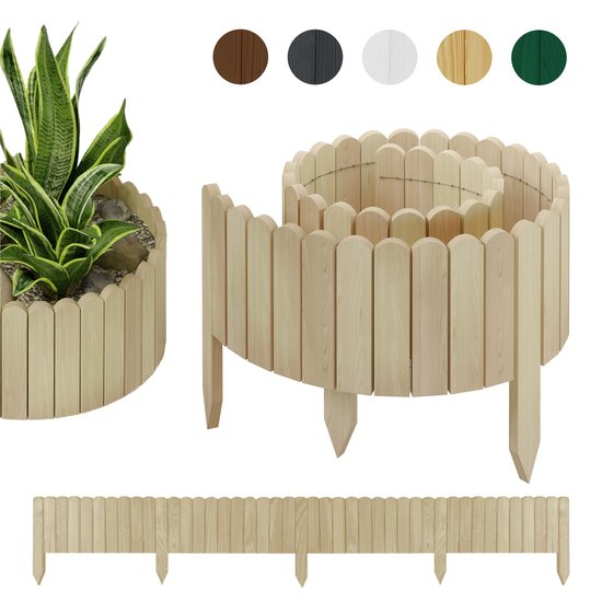 be4nature Flexibele Rolboarder hout 200 x 20 cm Beige Niet ...