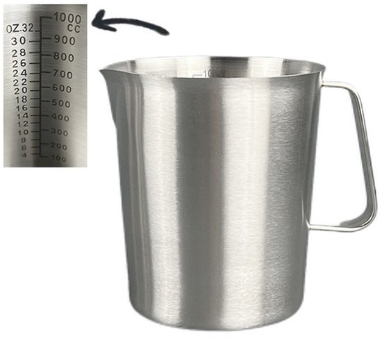 Somstyle Maatbeker - 1 Liter - Maatkan - Meetbeker met Schenktuit - 12 ...