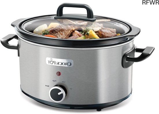 RFWR® Slow Cooker 3,5 liter - Ideaal voor 2-3 Personen met ...