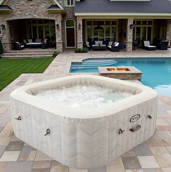 Opblaasbare Jacuzzi voor 4 Personen Luxe – Bubbelbad 140 Jets – 795L ...