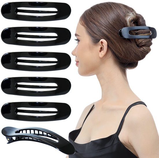 RC ROCHE 6 stuks Libelle Clip Platte Haarclip Haarklem voor Vrouwen ...