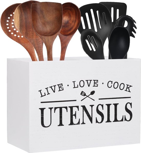 Keukengerei Houder voor Aanrecht, Boerderij Massief Houten ...