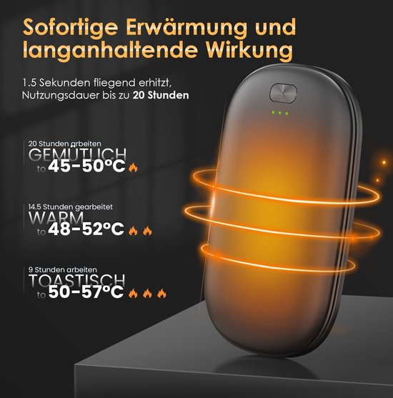 Set van 2 draagbare elektrische handwarmers | bol