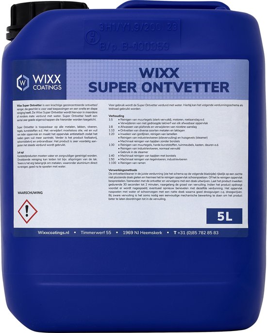 Wixx Super Ontvetter 5L - - | bol