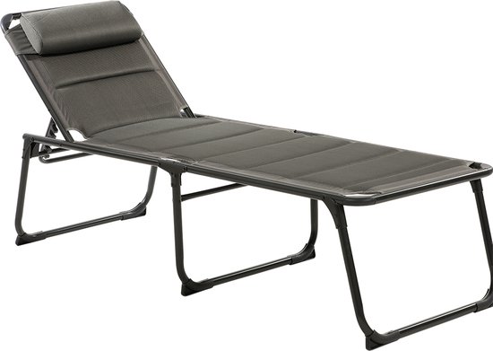 Travellife Barletta Inklapbaar Ligbed Dark Grey - In 6 standen ...