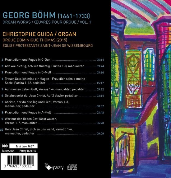 Christophe Guida - Georg Bohm Organ Work Vol. 1 (CD), Christophe Guida ...