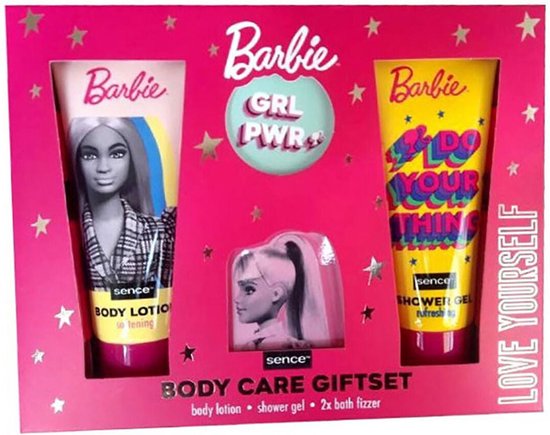 Barbie Geschenkset - Bodylotion, Douchegel & 2 Bad bruisballen - 4 ...