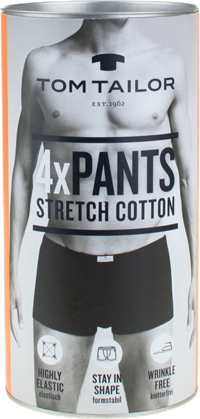 TOM TAILOR Heren Boxer (4-pack)- Zwart - XXL | bol