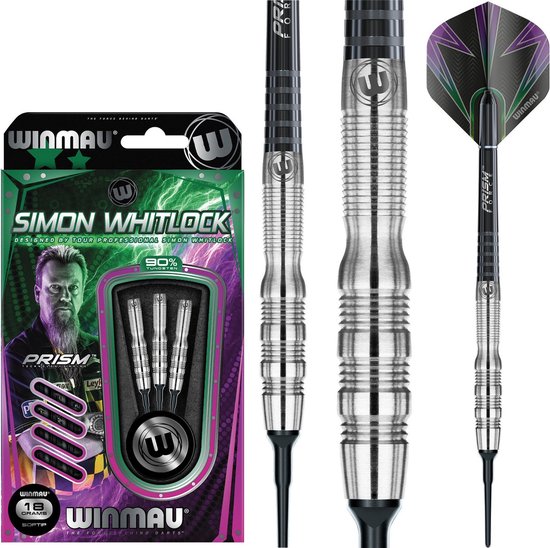 WINMAU - Simon Whitlock Signature Edition: Steeltip Tungsten Dartpijlen ...