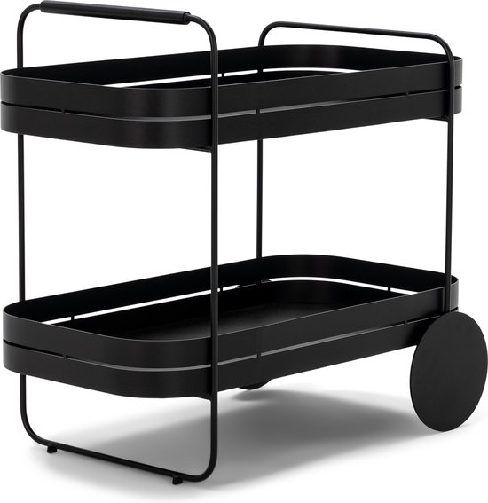 Spinder Design GIN & TROLLEY Serveerwagen - Zwart | bol