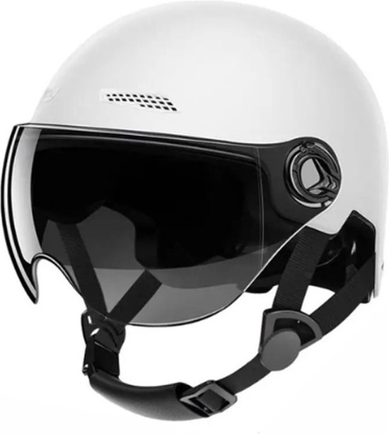 Scooter Helm - Motorhelm - Snoor Scooter Helm - Met Bril - Zonnebril ...
