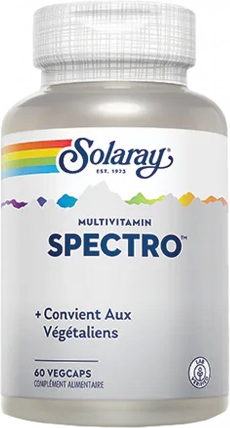 Solaray Spectro Multi-Vita-Min 60 Plantaardige Capsules | bol