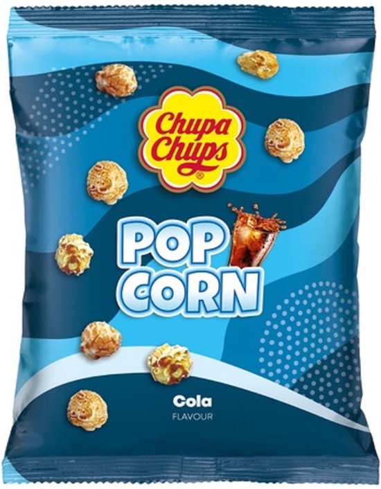 Chupa Chups Popcorn Cola 135gr - 12 stuks | bol