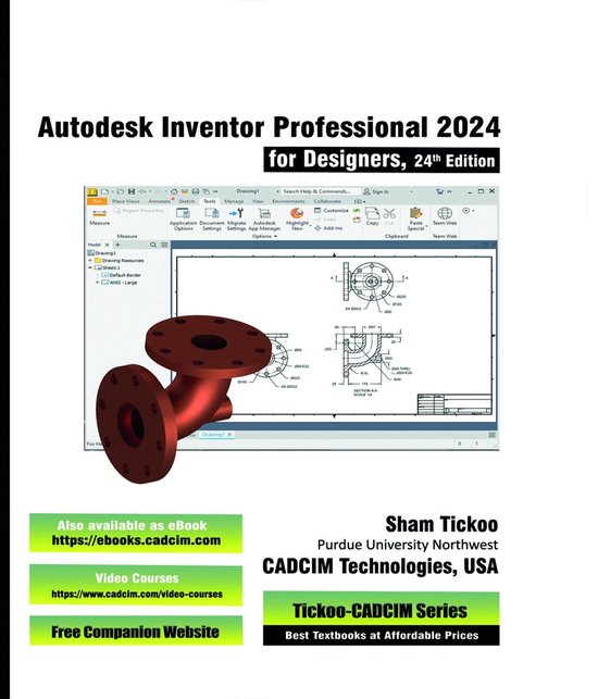 Autodesk Inventor Professional 2024 for Designers, 24th Edition (ebook), Prof. Sham... | bol
