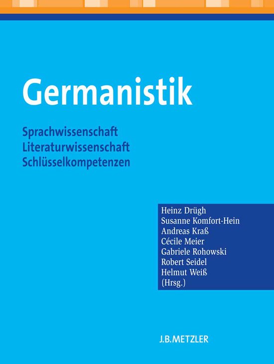 Germanistik, Susanne Komfort-Hein | 9783476022981 | Boeken | bol