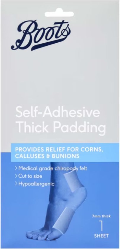 Boots Pharmaceuticals Self Adhesive Thick Padding | bol