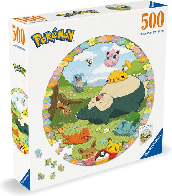 Ravensburger Round puzzle Pokémon - Ronde Legpuzzel 500 stukjes | bol