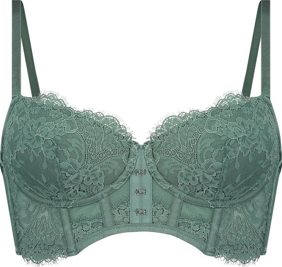 Hunkemöller Voorgevormde longline beugel bh Bella Groen E90 | bol