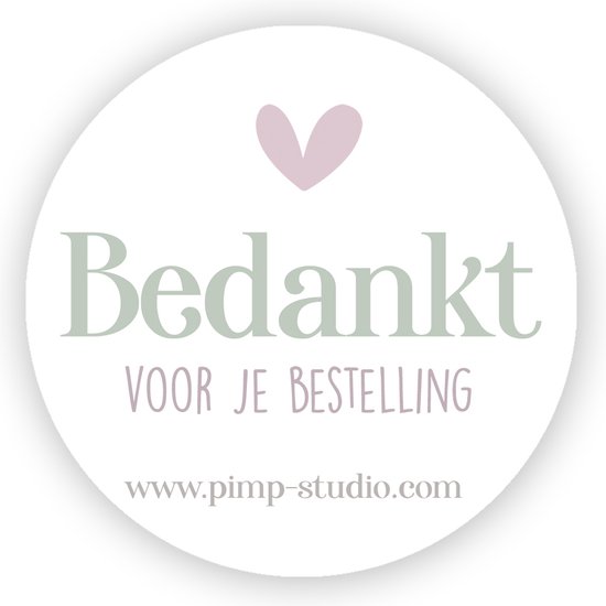 25x Stickers Bedankt voor je bestelling - sluitsticker - verpakkingssticker -... | bol