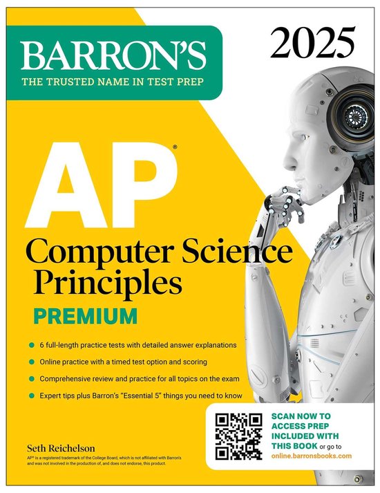 Barron's AP Prep - AP Computer Science Principles Premium, 2025: Prep ...