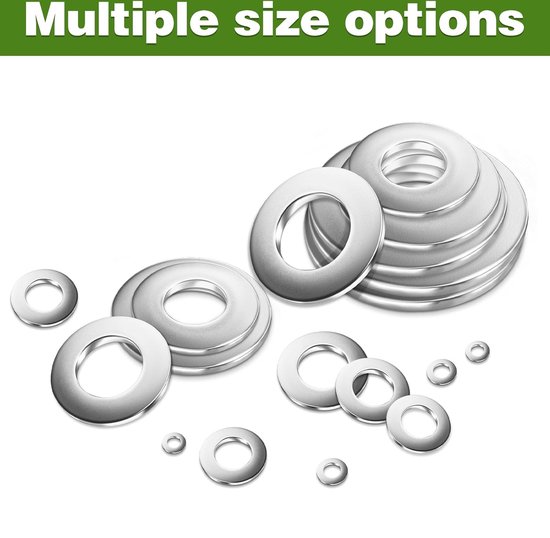 50 stuks grote sluitringen M8 roestvrij staal sluitringen DIN 9021 A2 ...