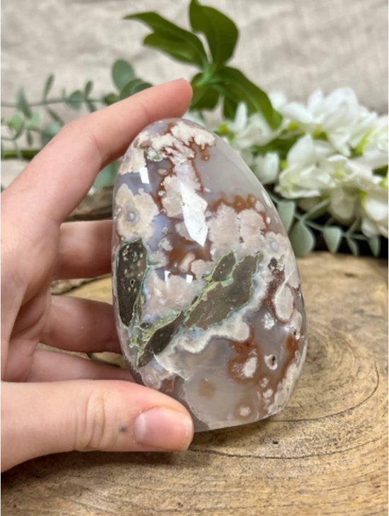 Agaat bloem edelsteen sculptuur nr.09 | bol