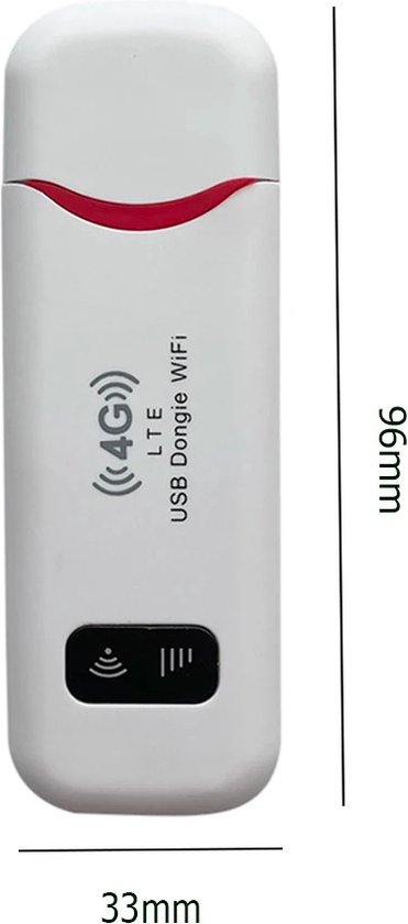 4G Dongle - voor laptop, computer en telefoon - 10 apparaten - Werkt ...