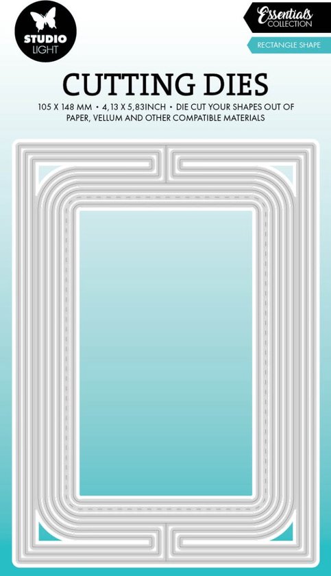 Cutting die Rectangle card shape - essentials nr. 823 | bol