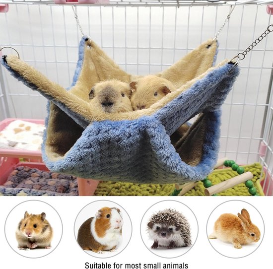 Rat Hangmat Dubbellaags Fleece Cavia Hangmat Huis Warm Zachte Rat ...