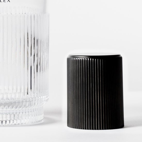 AQUALEX Nova Dark Black glazen fles met opdruk BRUIS water - 75 cl ...