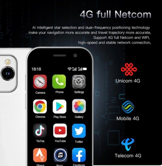 mini smartphone- mobiele telefoon- superkleine -klein -4G -Snelste ...