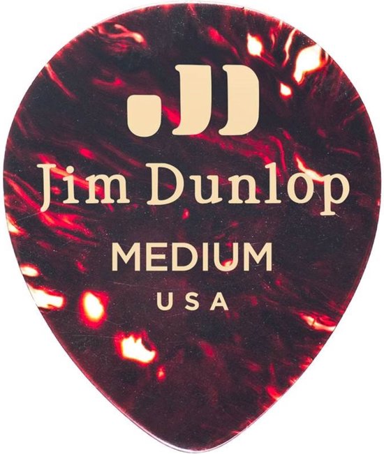 Dunlop 485P05MD Celluloid Shell Teardrop Pick Medium (12-Pack ...