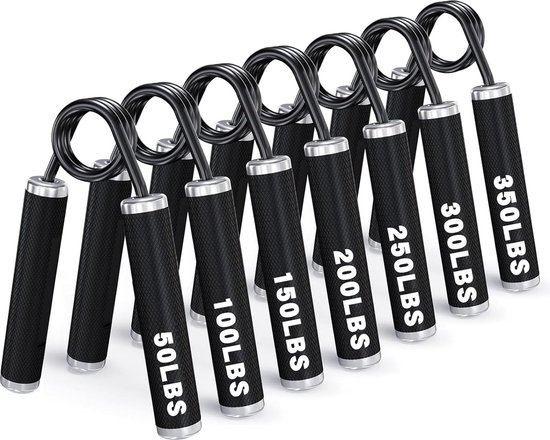 Handtrainer Onderarmtrainer 7-pack, 50 lbs - 350 lbs Metalen ...