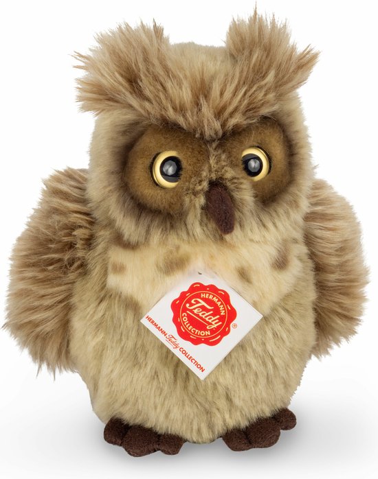 Hermann Teddy Knuffeldier Uil - zachte pluche stof - premium knuffels ...