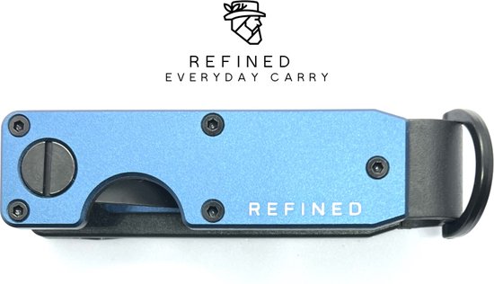 Refined Wallet Aluminium Key Wallet Navy | bol