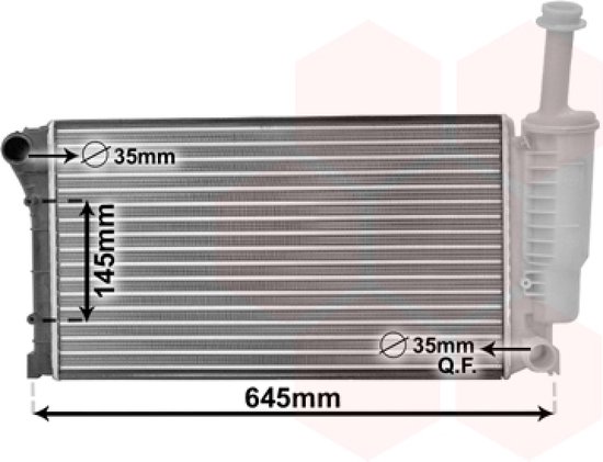 RADIATOR VOOR FIAT PANDA 2003-2012 | bol