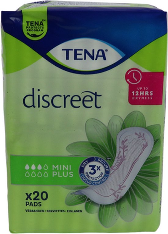 TENA Discreet Mini Plus- 4 x 20 stuks voordeelverpakking | bol