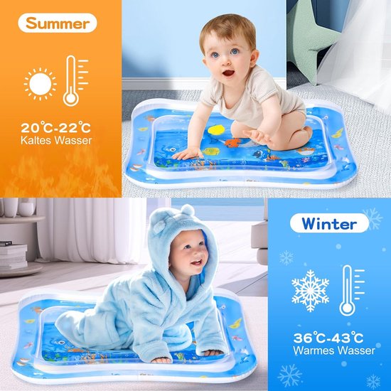 Waterspeelmat - Baby - Watermat - Speelkleed - Kraamcadeau - Speelmat ...