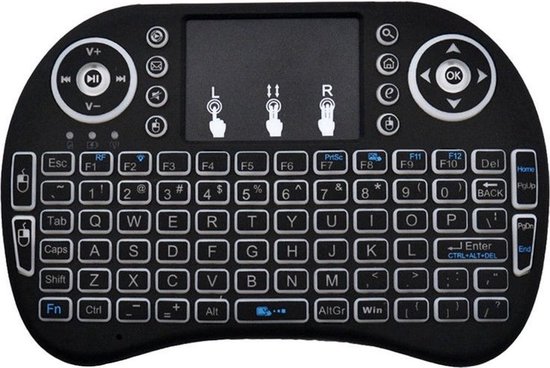 DrPhone TypeMaster Pro - Mini Toetsenbord met Touchpad - 92-toetsen ...