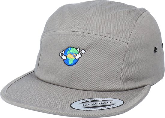 Hatstore- Planet Earth Grey 5-Panel - Iconic Cap | bol