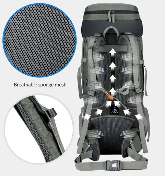 E-Shop4u® - 75L - Backpacks - Backpack - Waterzak Uitgang - Camping ...