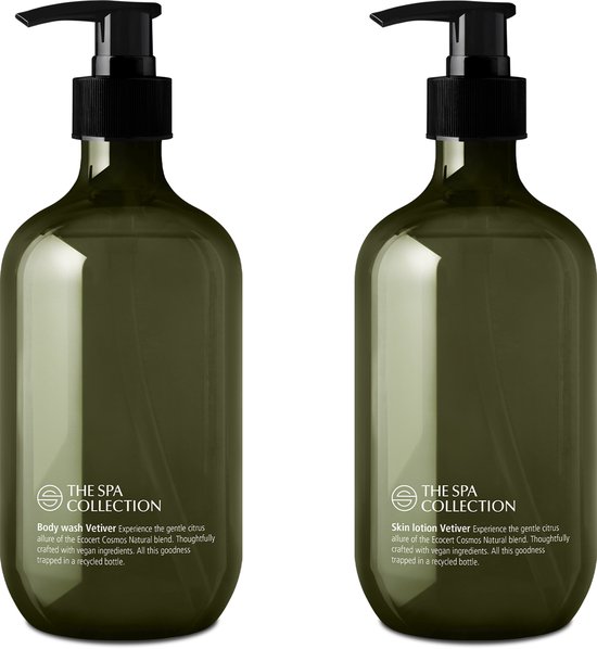 The Spa Collection Vetiver - Ecocert Cosmos Natural - Body Wash + Body ...