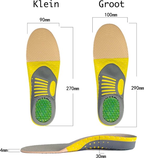 Inlegzolen voor Heren en Dames - Hielspoor Zooltjes - Orthopedisch ...